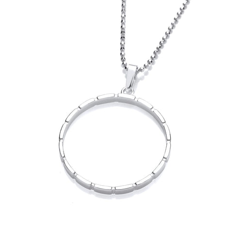 Grooved Silver Pendant – Martin Wilkinson Jewellers