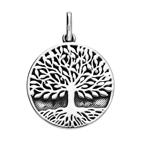 Silver oxidised Tree of Life pendant – Martin Wilkinson Jewellers
