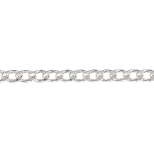 Gents Silver rolled curb chain – Martin Wilkinson Jewellers